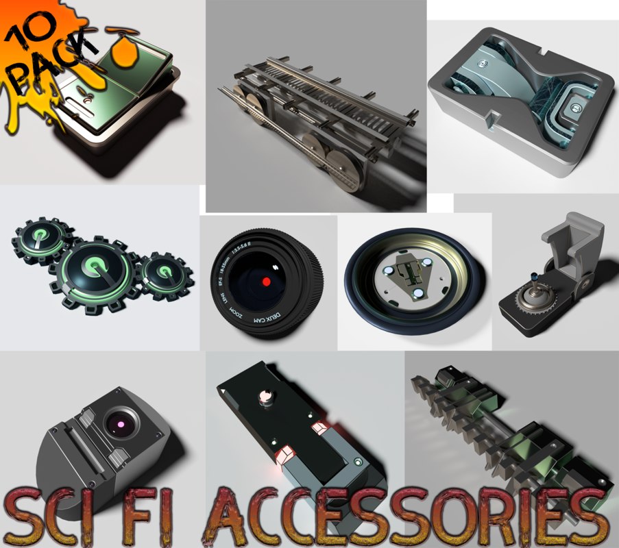 10 sci fi accessories model - TurboSquid 1165610