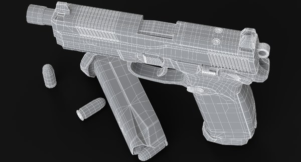 3D fn fnx-45 tactical pistol model - TurboSquid 1165688