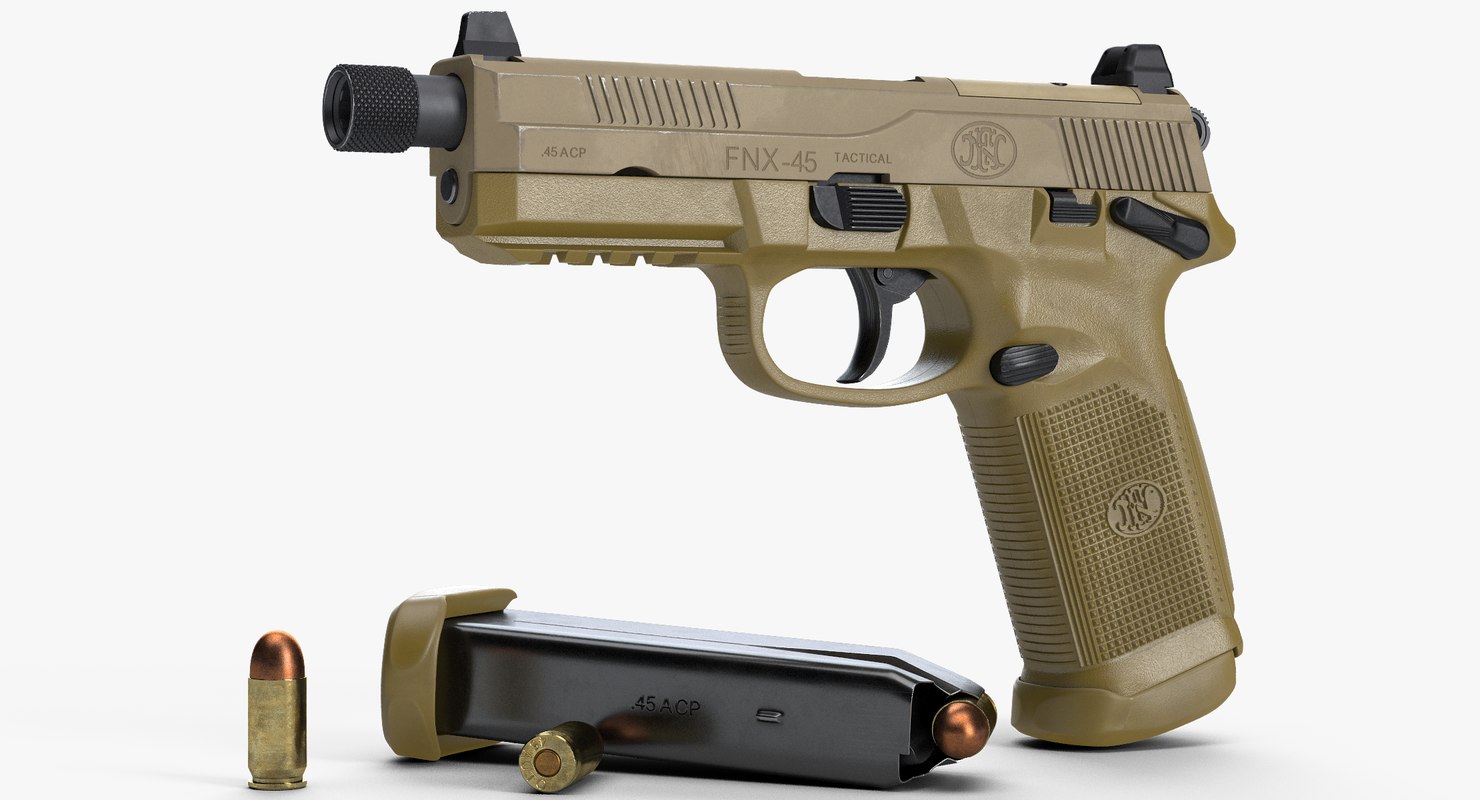 3D fn fnx-45 tactical pistol model - TurboSquid 1165688
