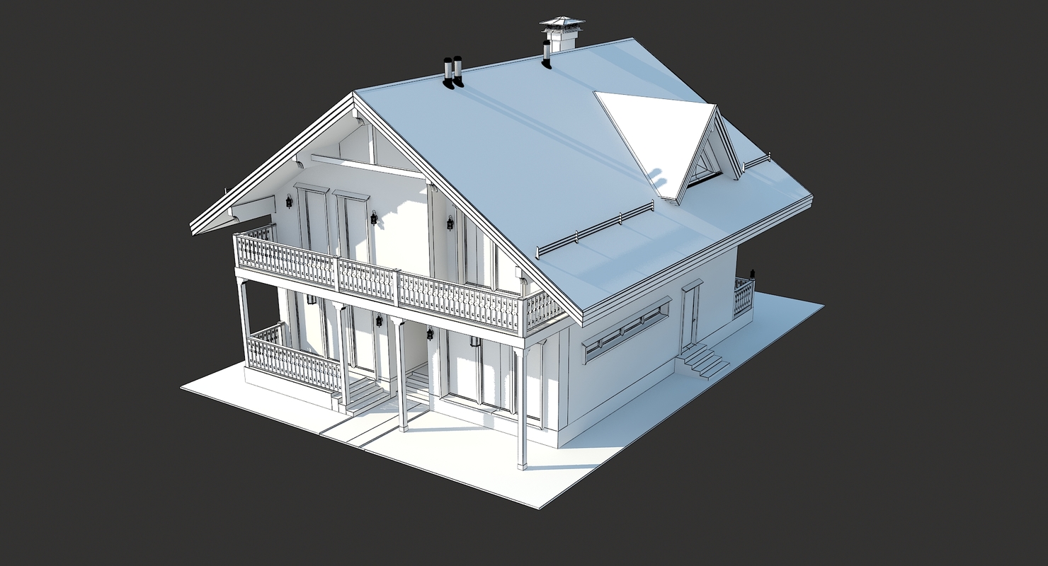 Shale house 3D model - TurboSquid 1165766