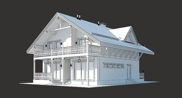 Shale house 3D model - TurboSquid 1165766