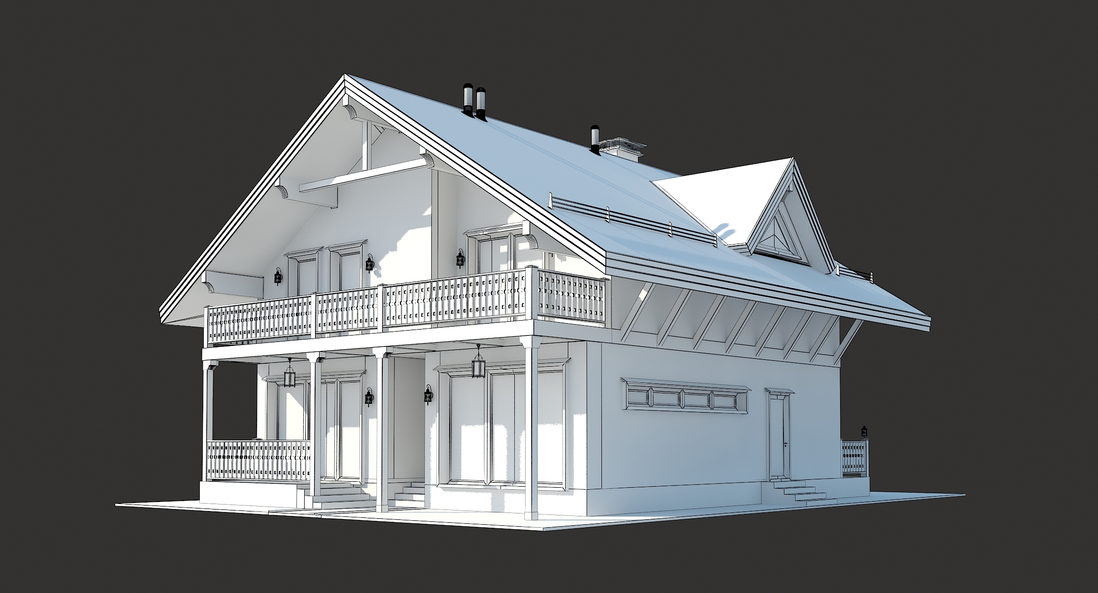 Shale house 3D model - TurboSquid 1165766