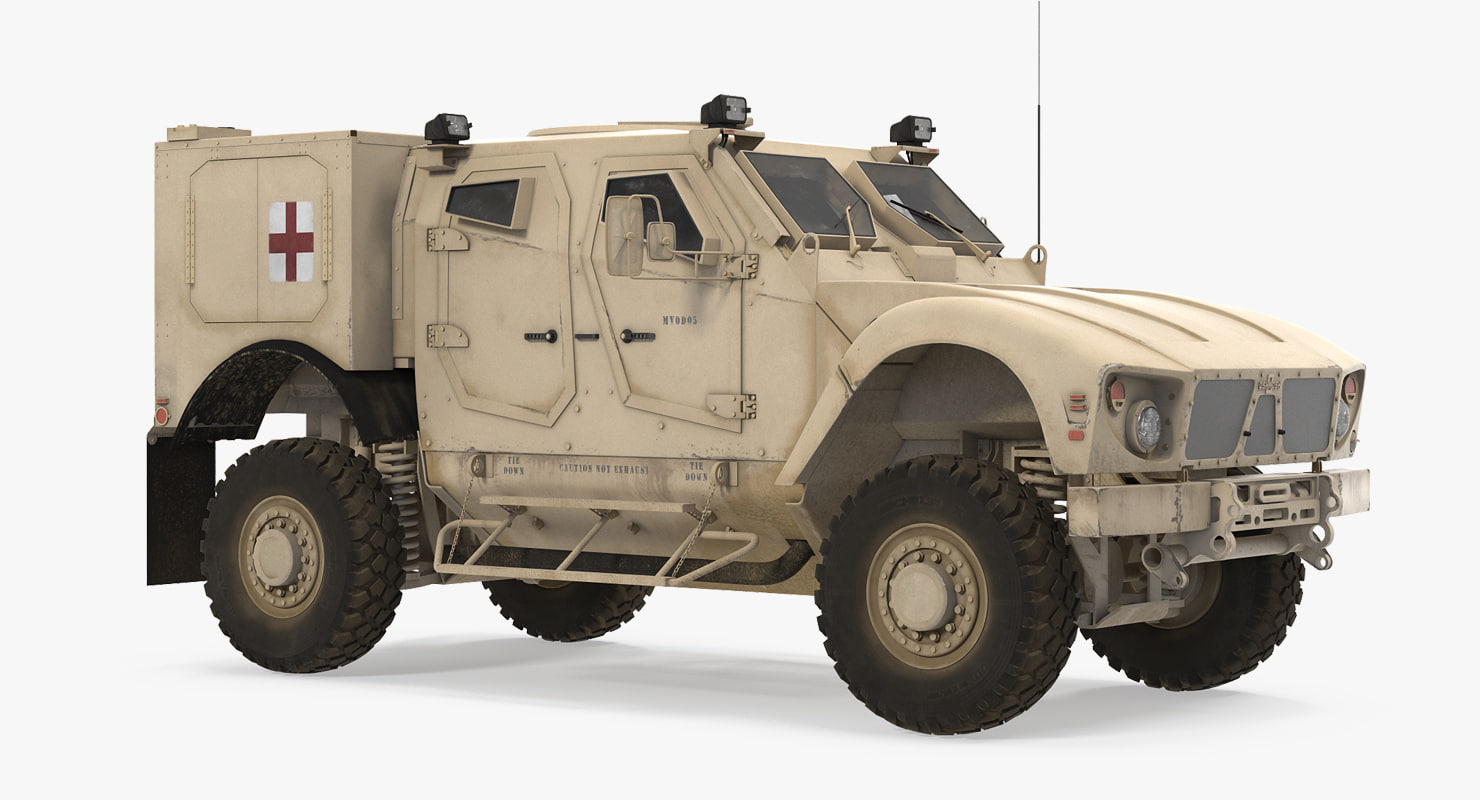 Oshkosh m-atv medical vehicle 3D model - TurboSquid 1165877