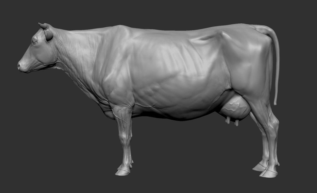 3D cow - TurboSquid 1166008