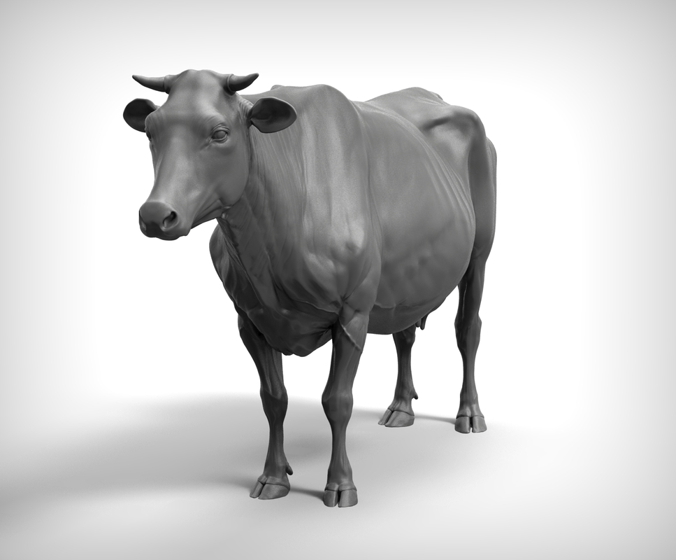 3D cow - TurboSquid 1166008
