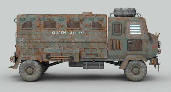 3D post apocalyptic heavy truck - TurboSquid 1166219