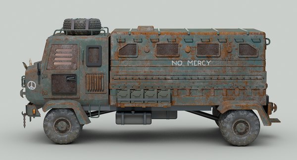 3D post apocalyptic heavy truck - TurboSquid 1166219