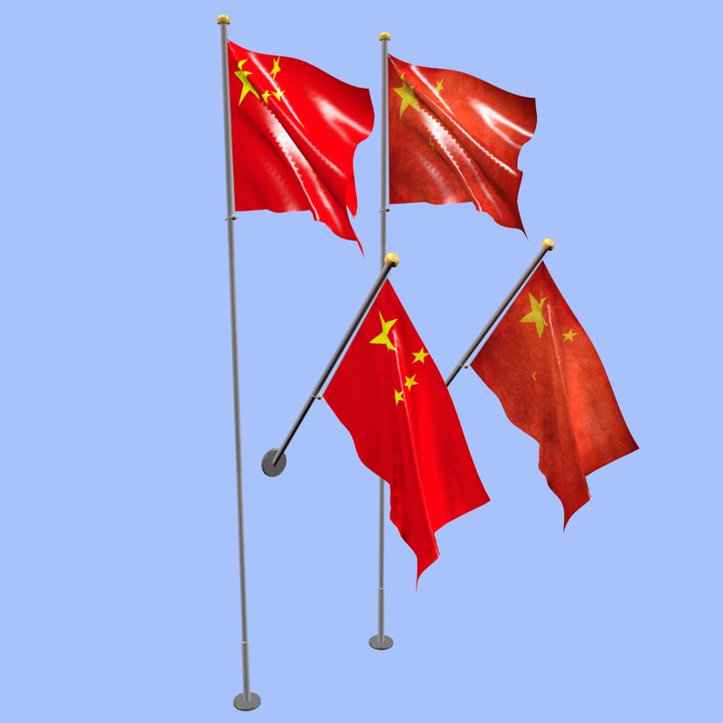 3D china flag - TurboSquid 1166339