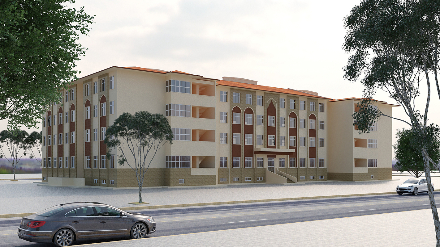 3D highschool house architecture model - TurboSquid 1166386