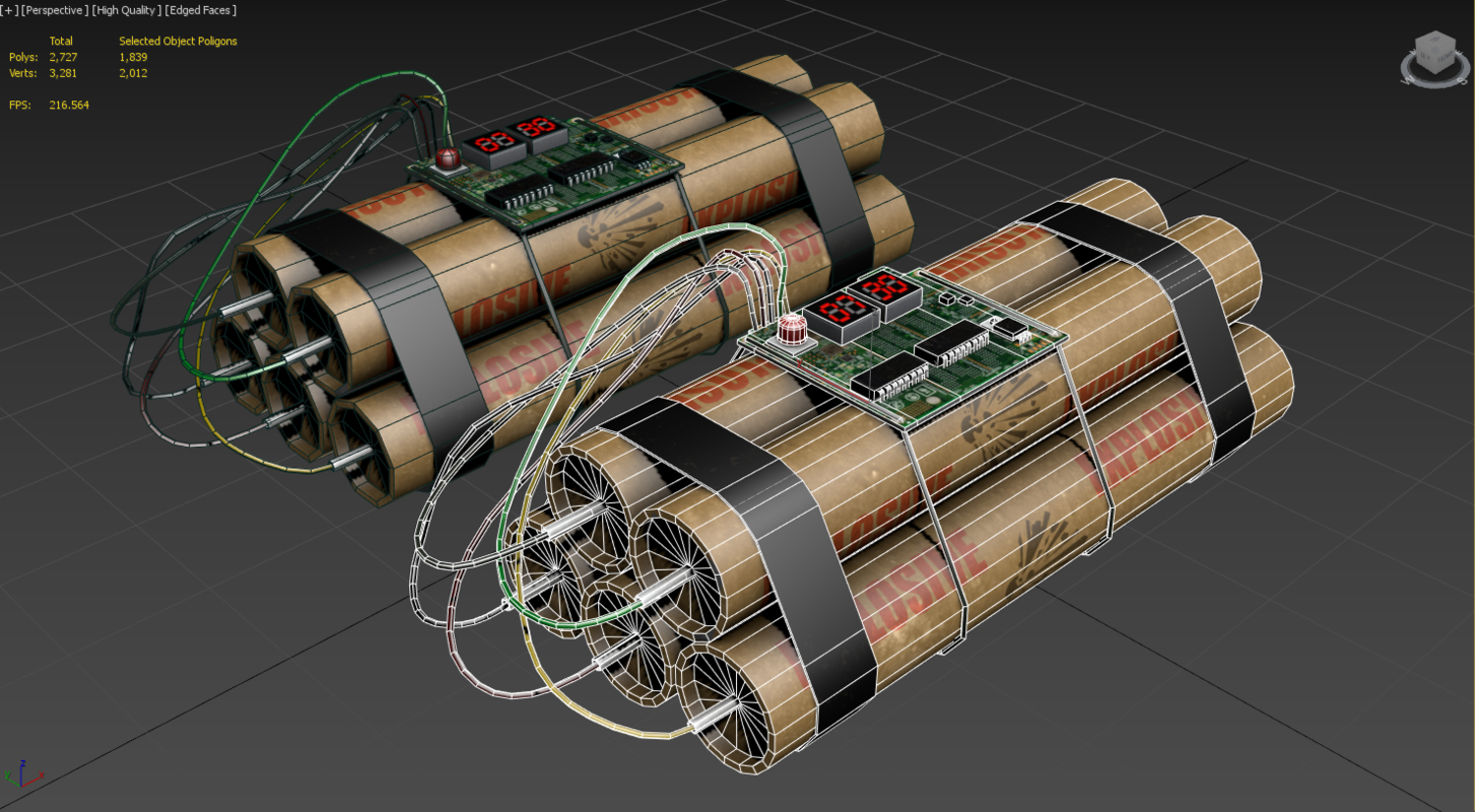 Bomb model - TurboSquid 1166402