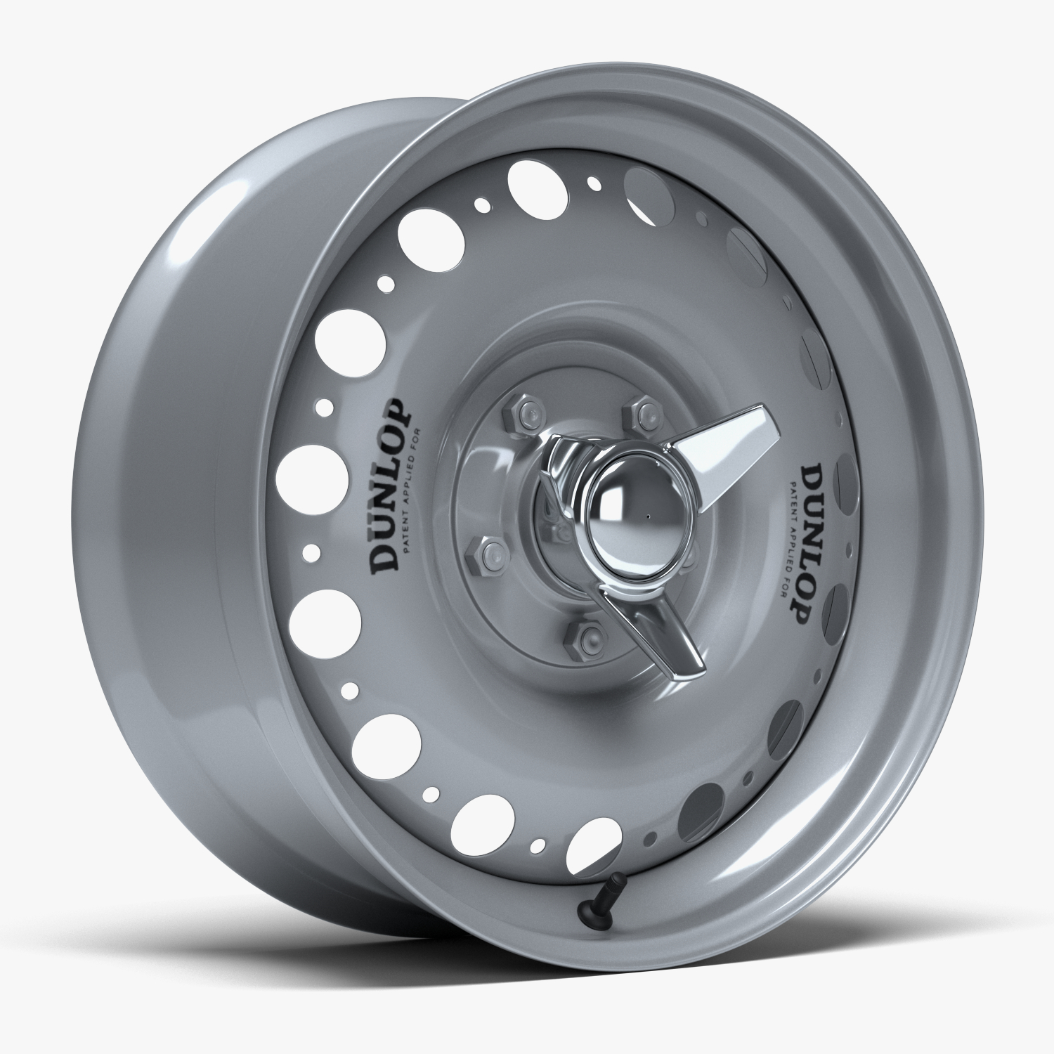 D-type racing wheel dunlop 3D model - TurboSquid 1166432