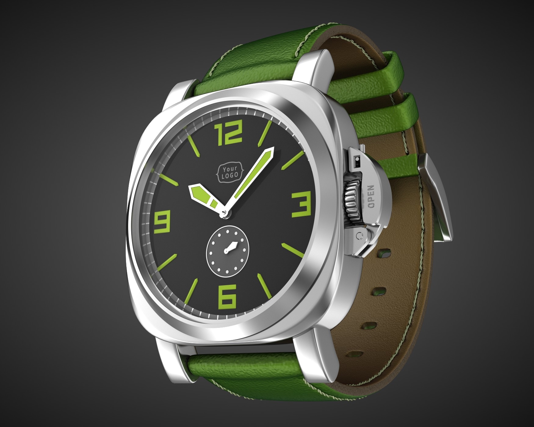 Aviator wrist watch design model - TurboSquid 1166503