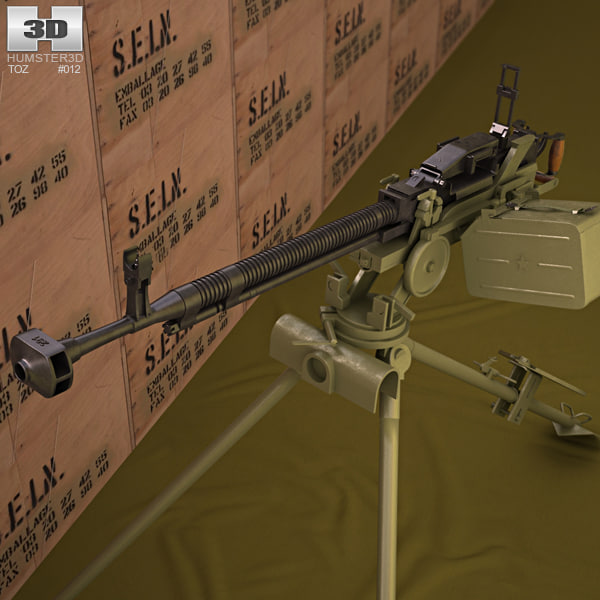 3D dshk dshkm model - TurboSquid 1166523