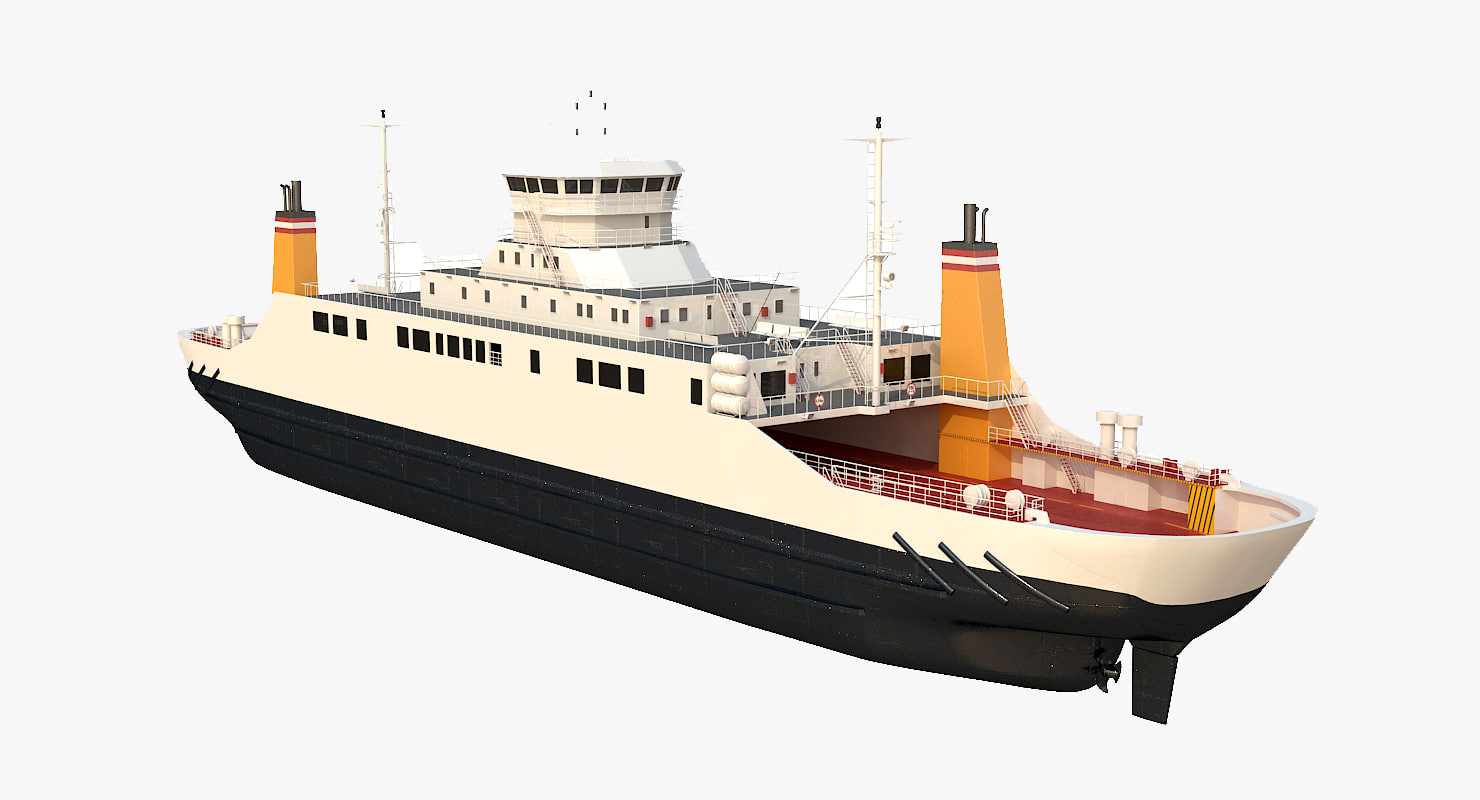 Car ferry 3D model - TurboSquid 1166581