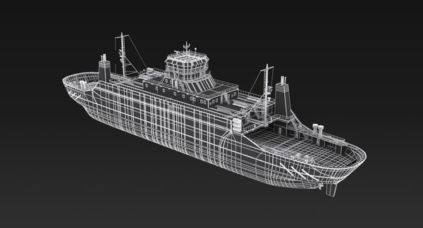 Car ferry 3D model - TurboSquid 1166581