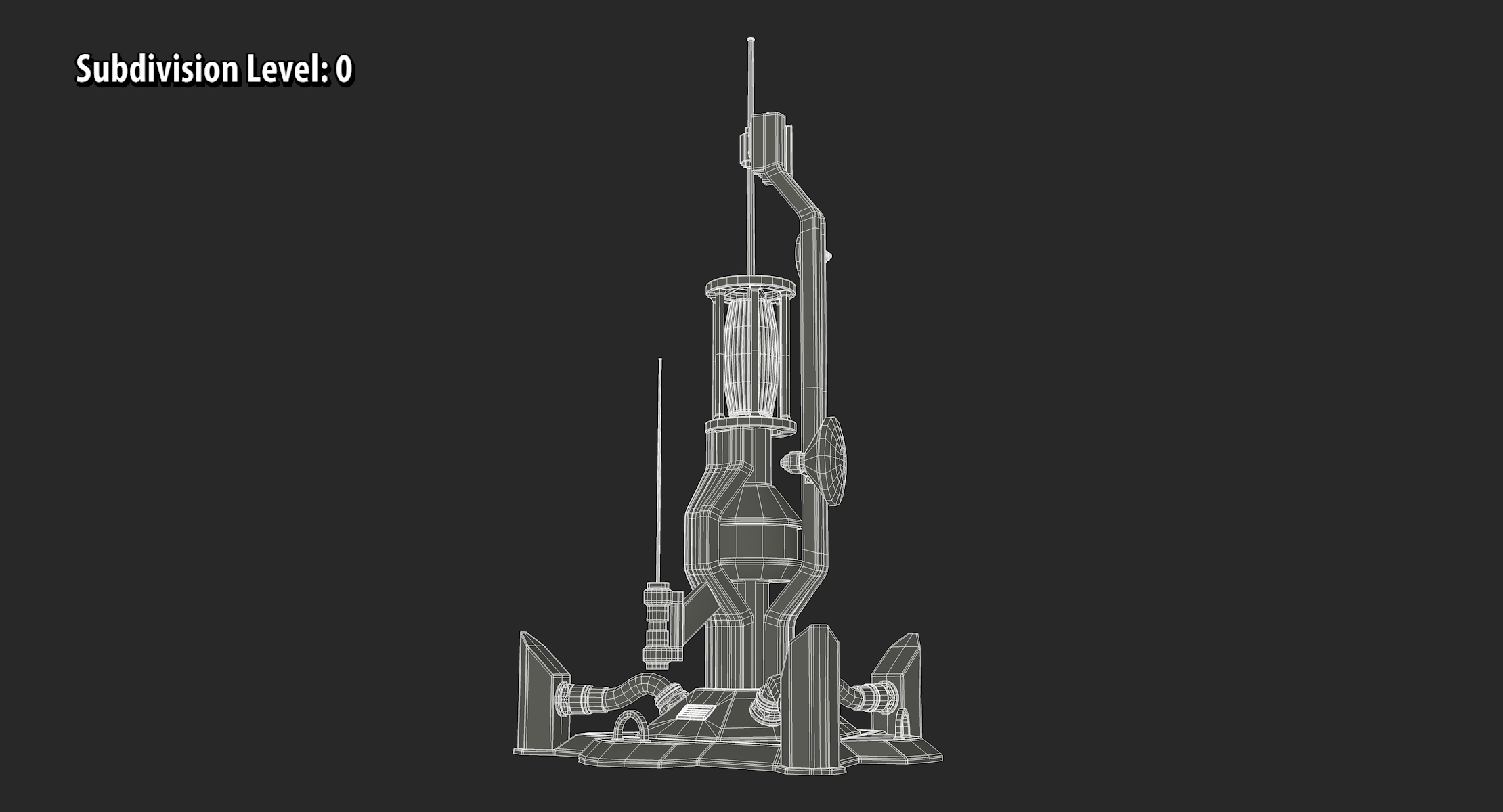 3D science fiction antenna tower model - TurboSquid 1166692