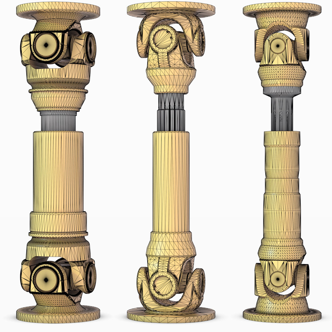 Cardan shaft model - TurboSquid 1166708