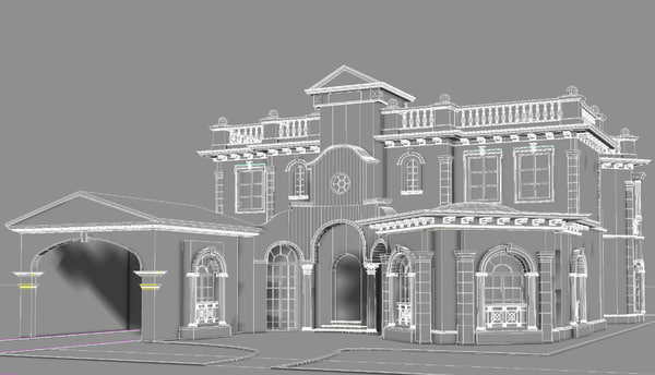 3D roman villa 3 - TurboSquid 1166859