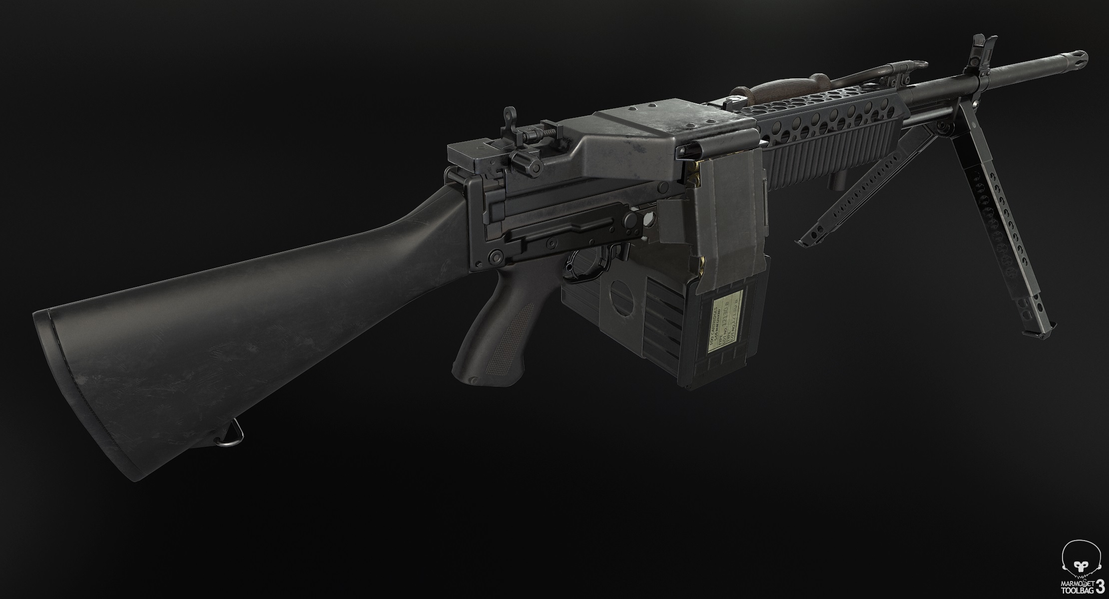 3D stoner 63a lmg model - TurboSquid 1166901