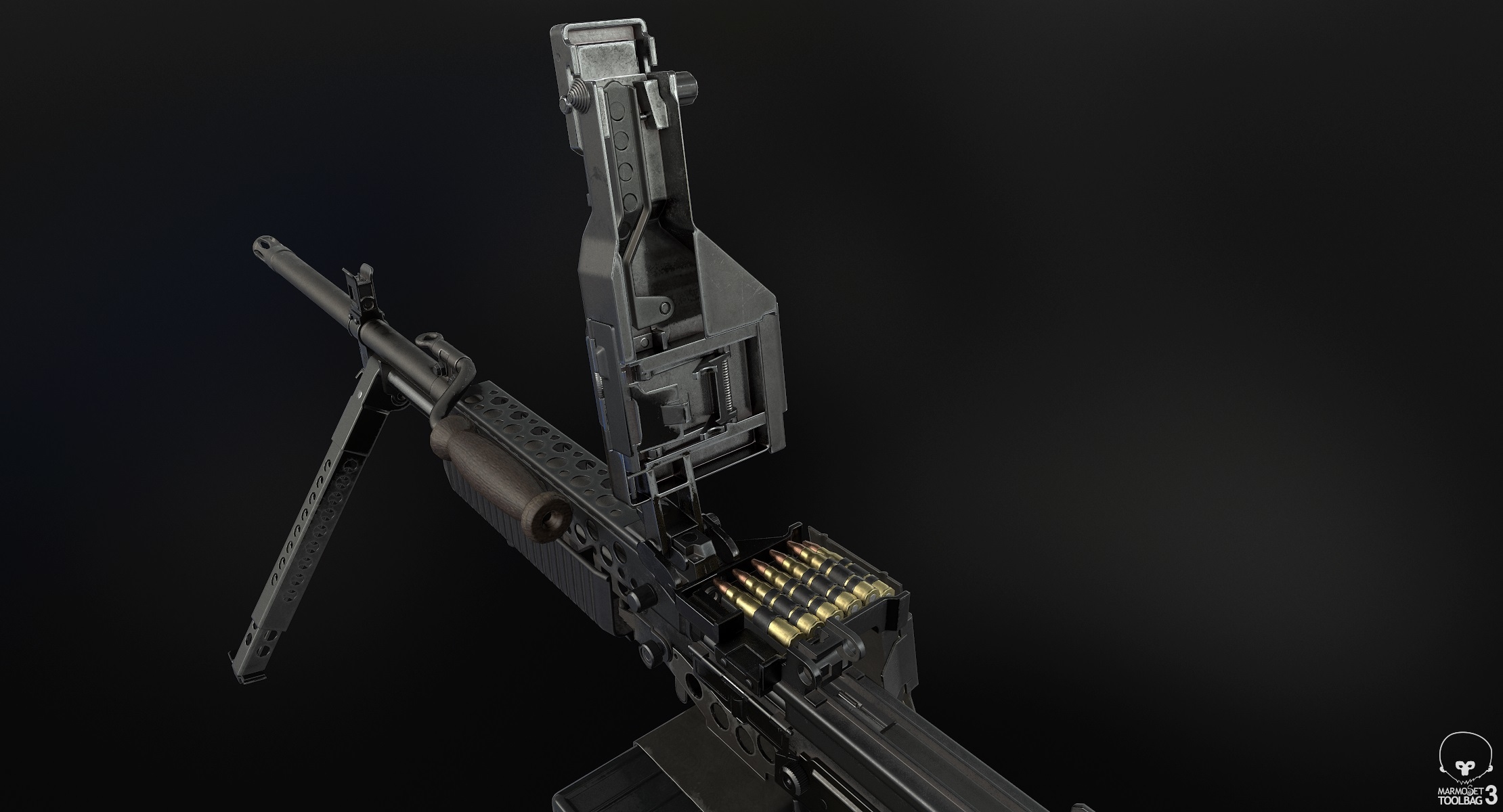 3D stoner 63a lmg model - TurboSquid 1166901