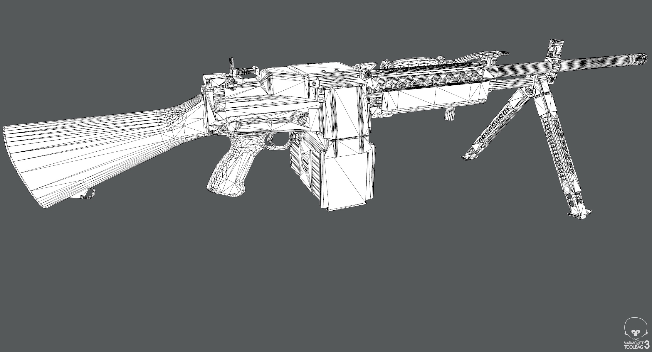 3D stoner 63a lmg model - TurboSquid 1166901