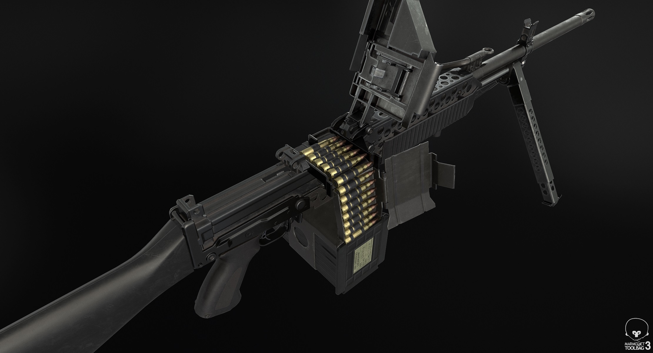 3D stoner 63a lmg model - TurboSquid 1166901