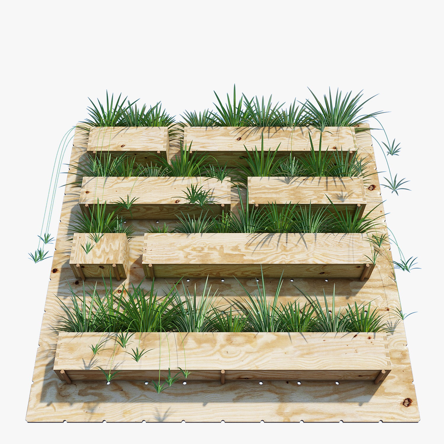 Planter box 3D model - TurboSquid 1167040