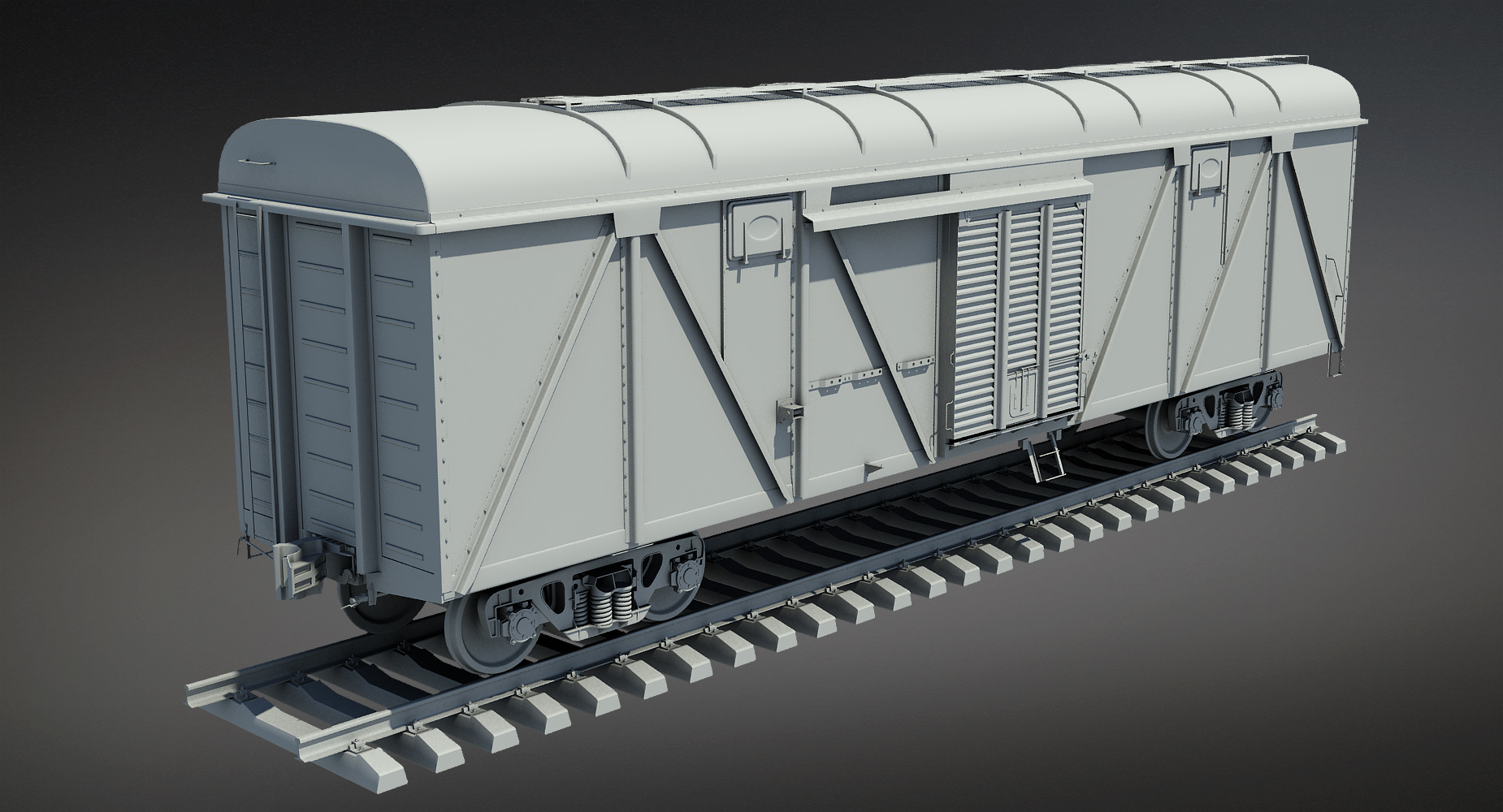 Set cargo wagons model - TurboSquid 1167134