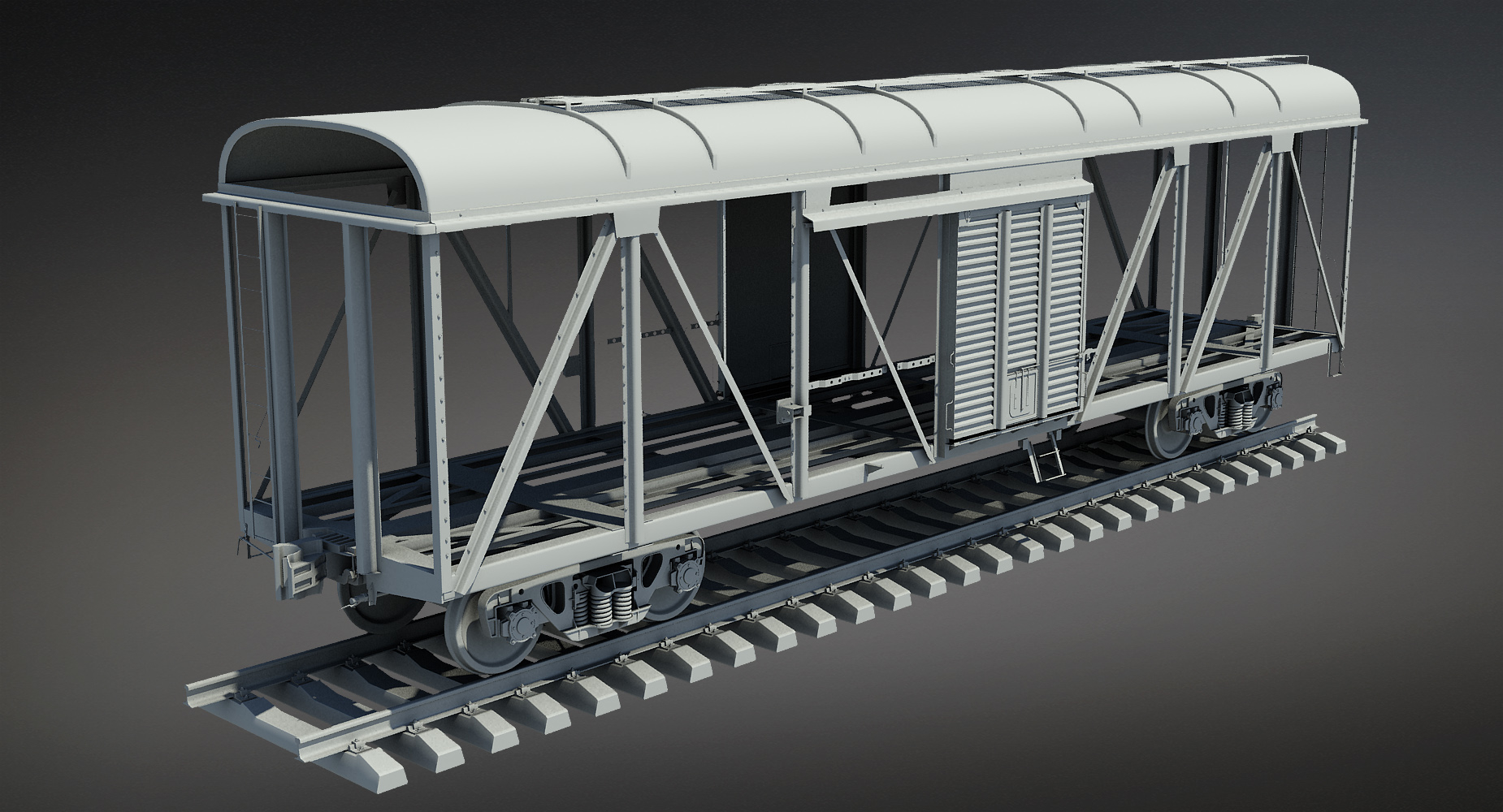 Set cargo wagons model - TurboSquid 1167134