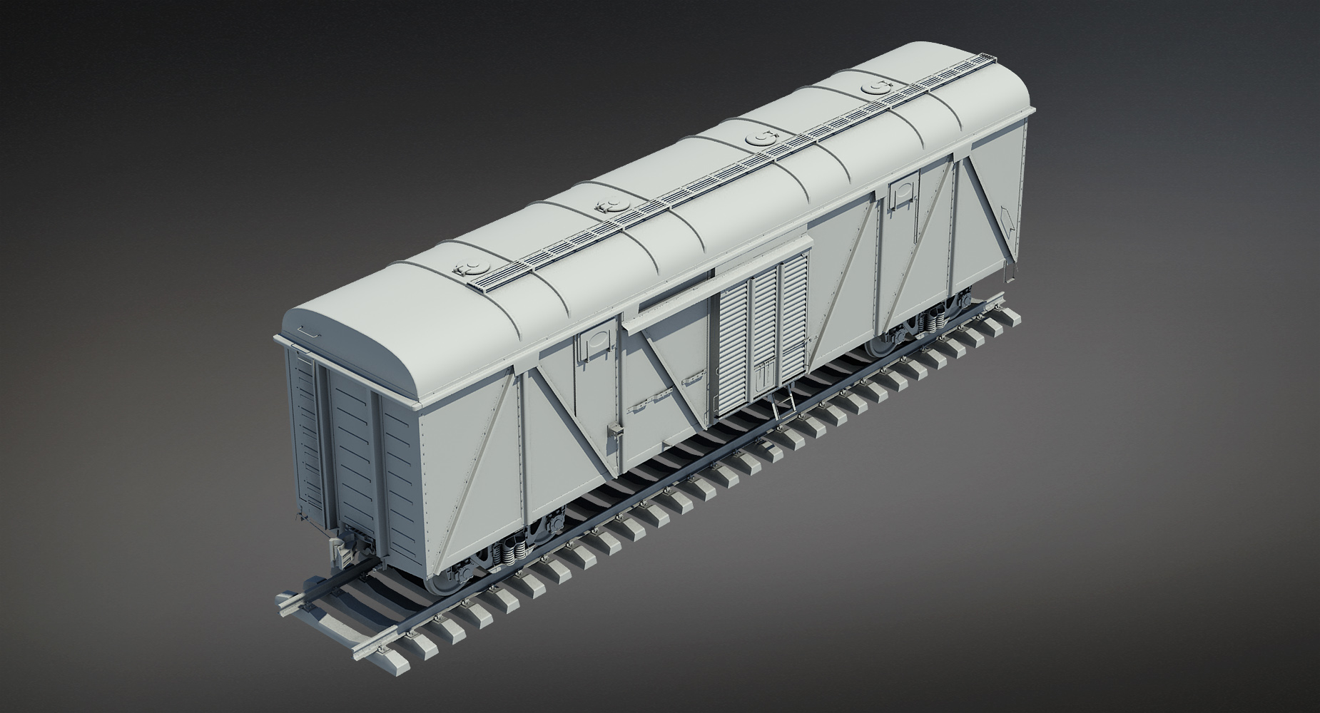Set cargo wagons model - TurboSquid 1167134