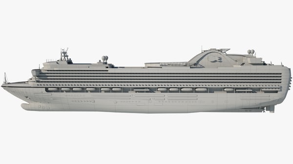 Cruise ruby princess ship 3D model - TurboSquid 1167139
