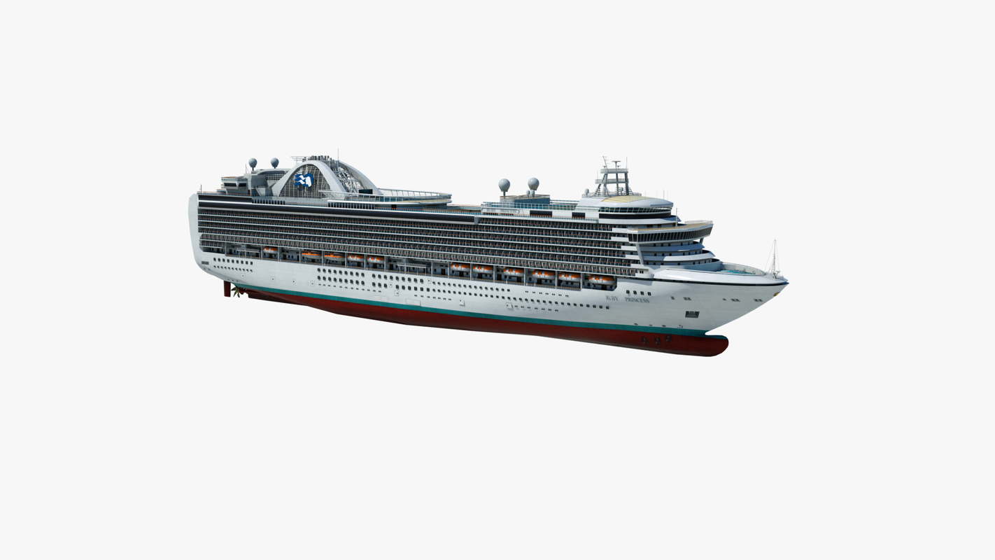 Cruise ruby princess ship 3D model - TurboSquid 1167139