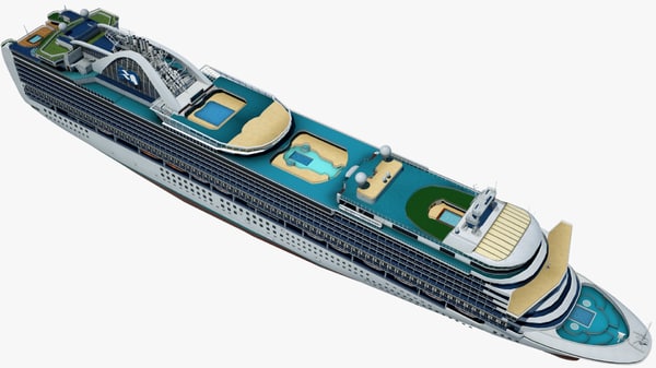 Cruise ruby princess ship 3D model - TurboSquid 1167139