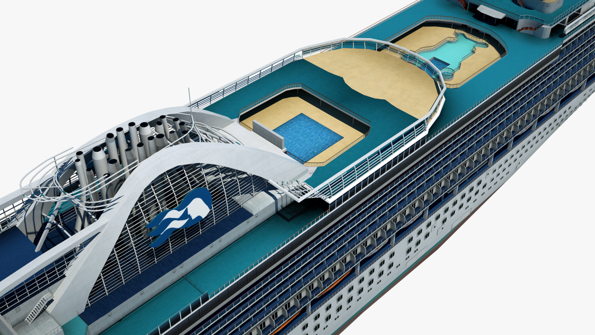 Cruise ruby princess ship 3D model - TurboSquid 1167139
