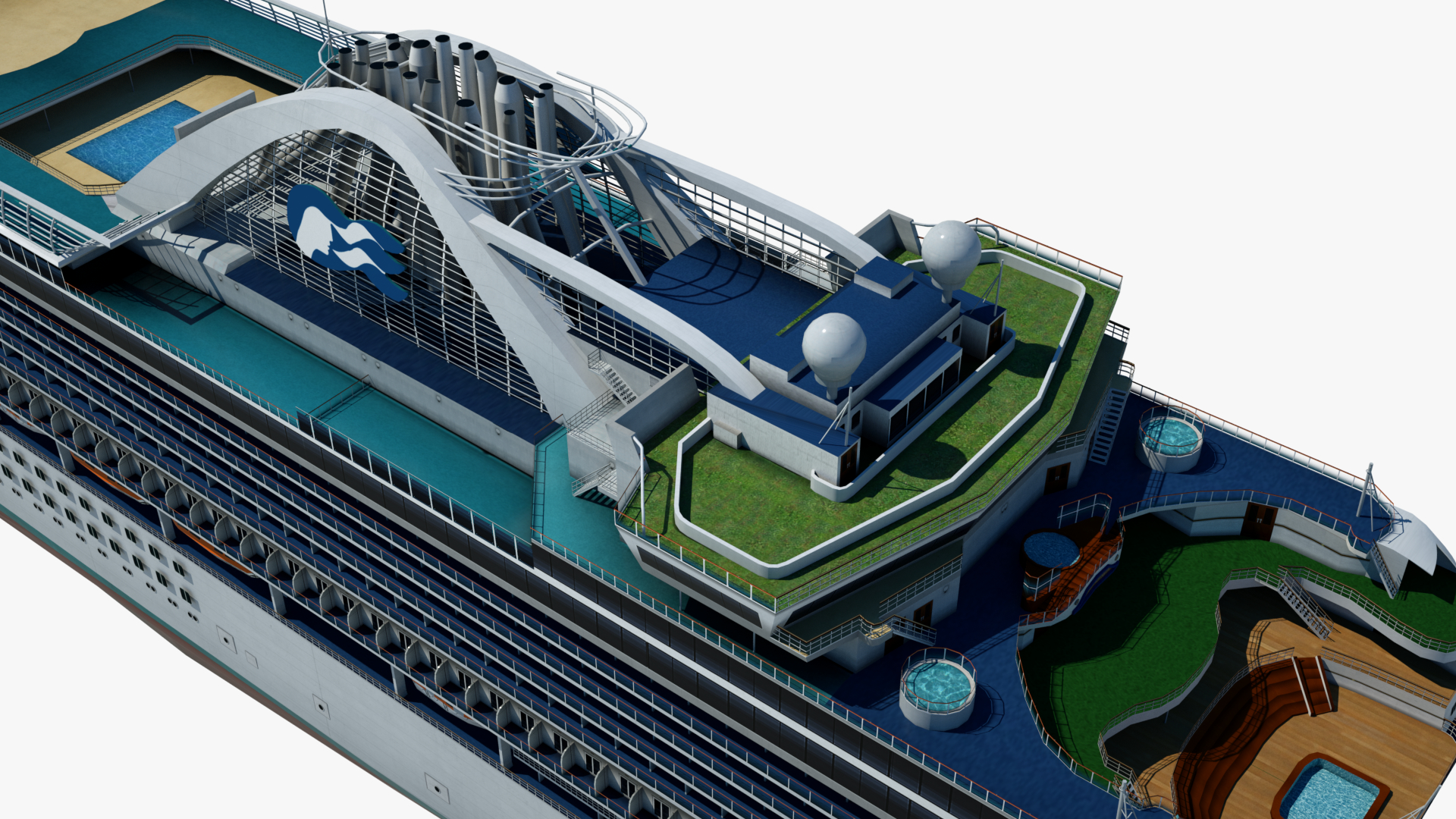 Cruise ruby princess ship 3D model - TurboSquid 1167139