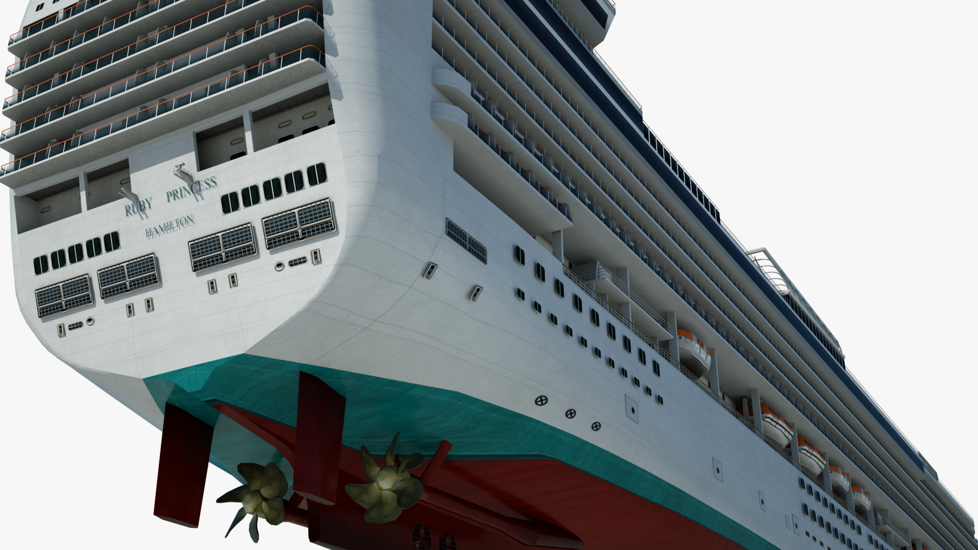 Cruise ruby princess ship 3D model - TurboSquid 1167139