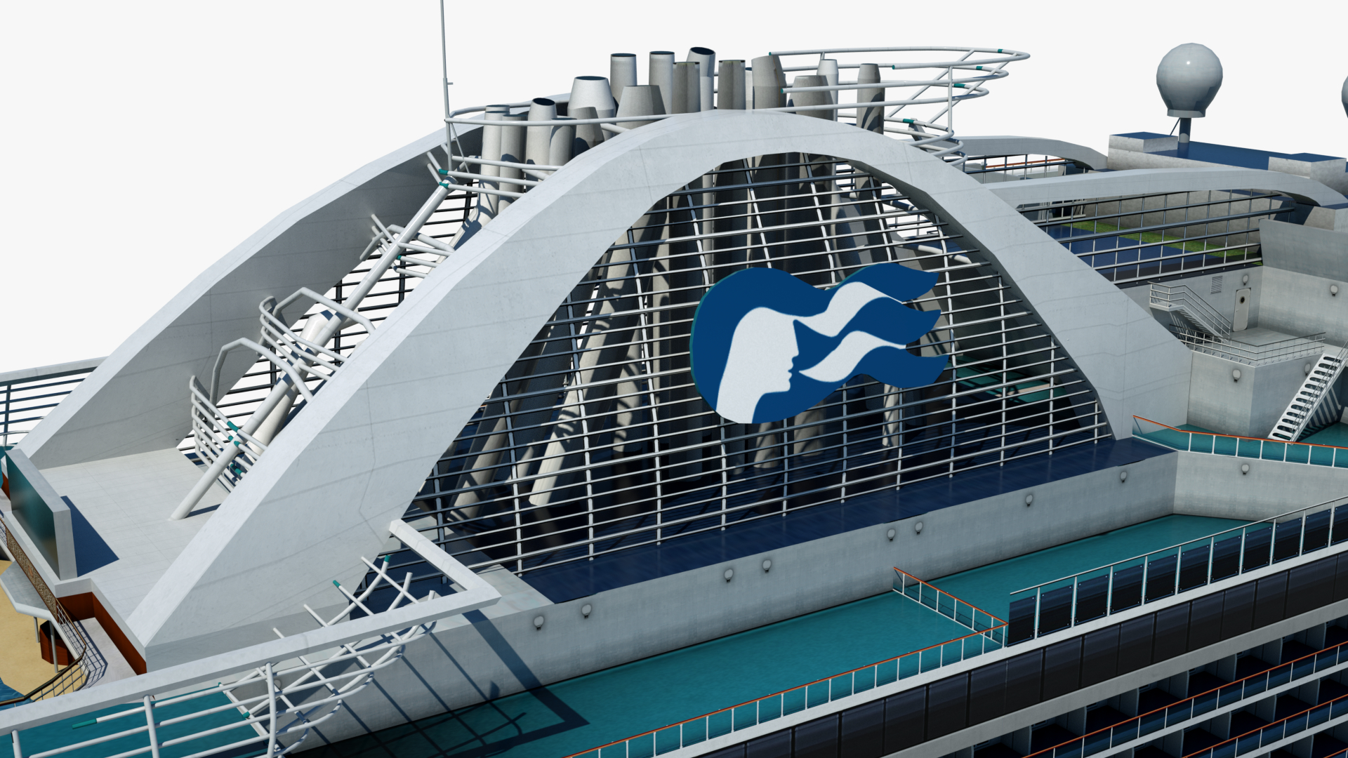 Cruise ruby princess ship 3D model - TurboSquid 1167139