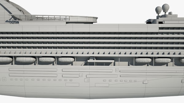 Cruise ruby princess ship 3D model - TurboSquid 1167139
