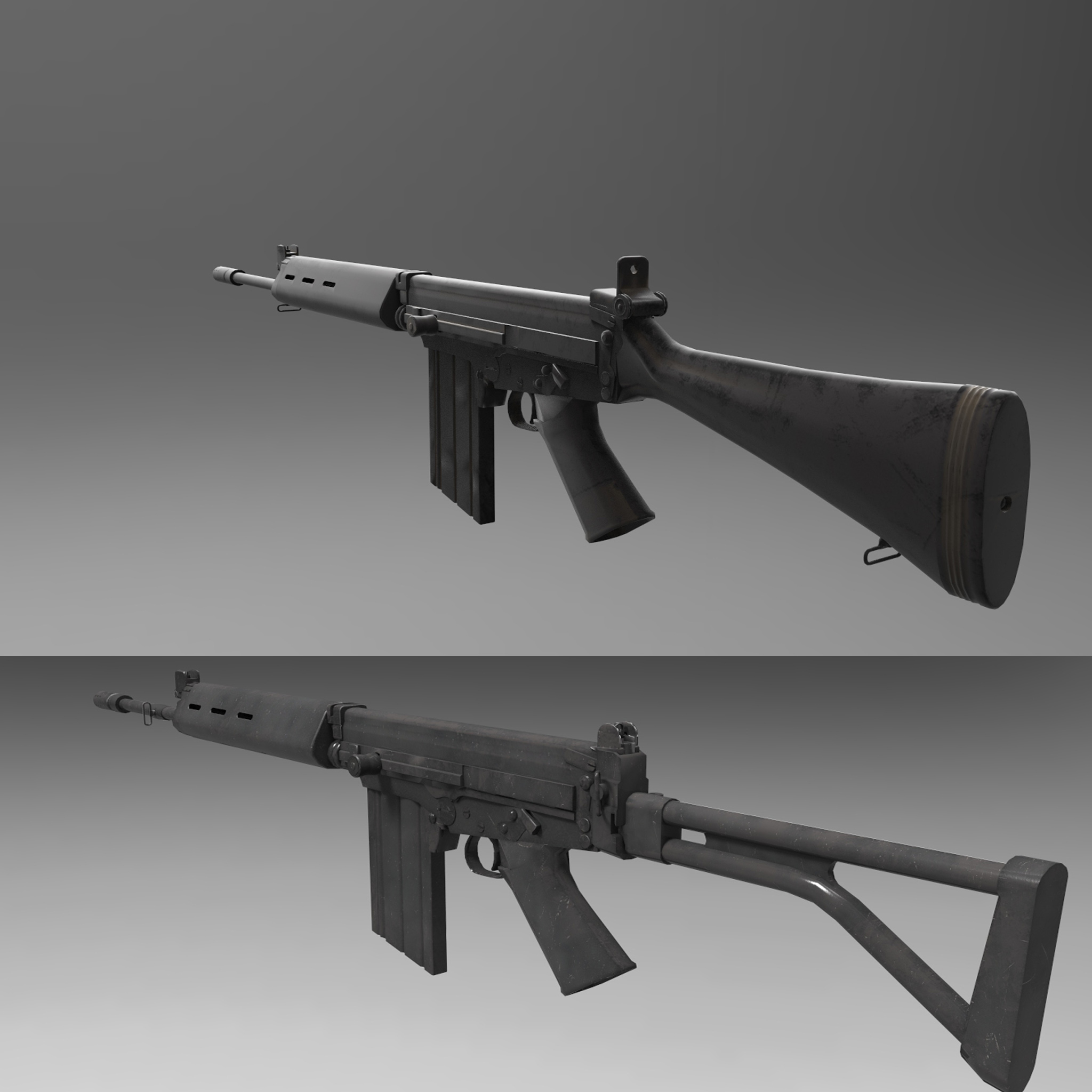 3D fn fal pack - TurboSquid 1167154
