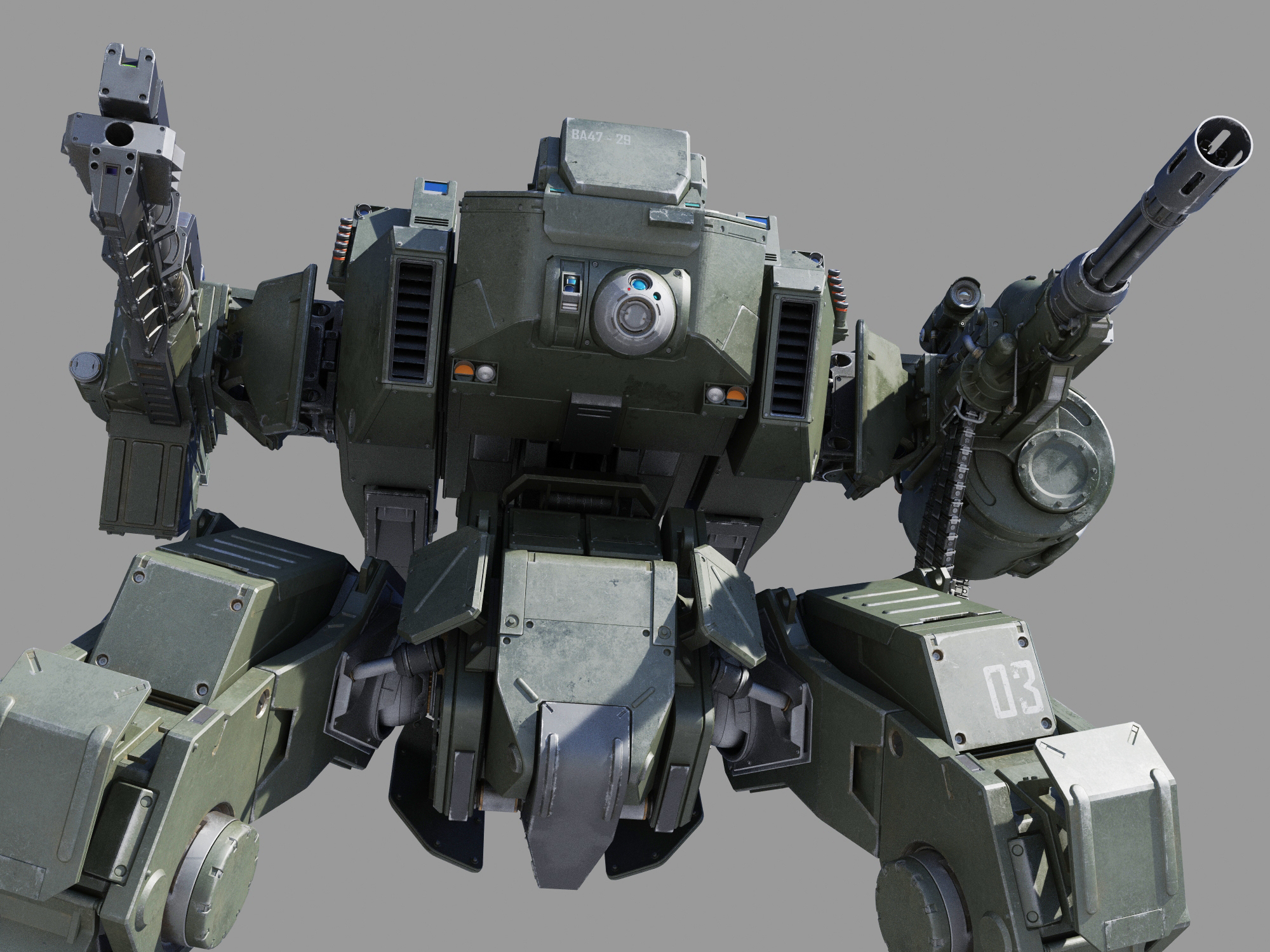 Mech fighter 3D model - TurboSquid 1167279