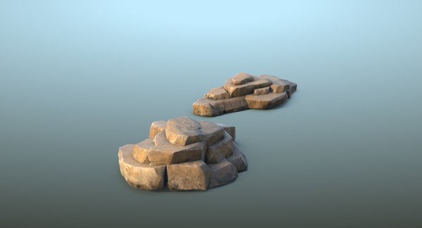 Realistic set rock formations 3D - TurboSquid 1167406