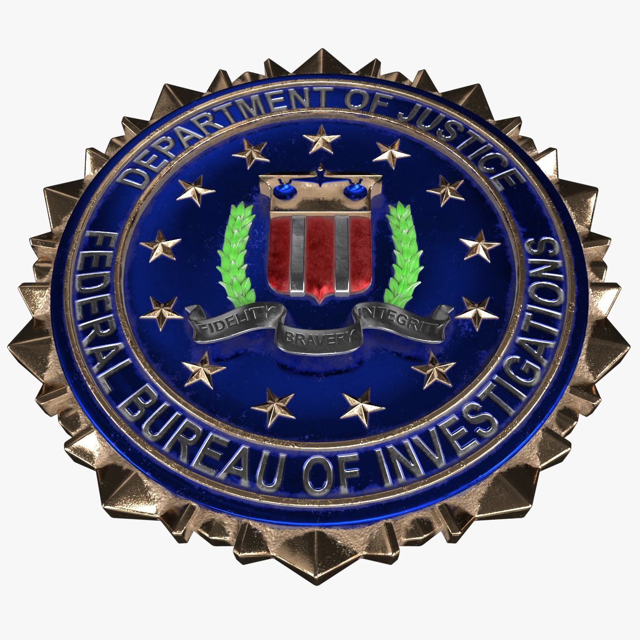 Fbi crest logo 3D model - TurboSquid 1167550
