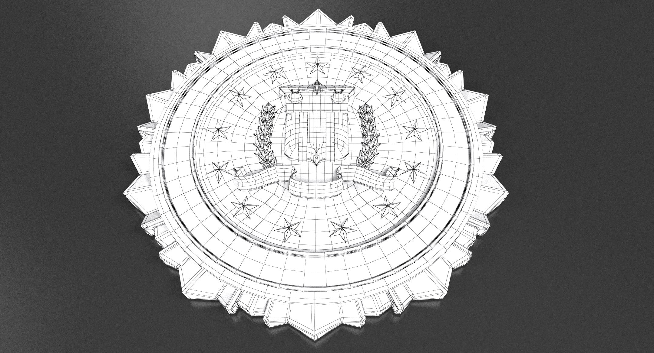 Fbi crest logo 3D model - TurboSquid 1167550