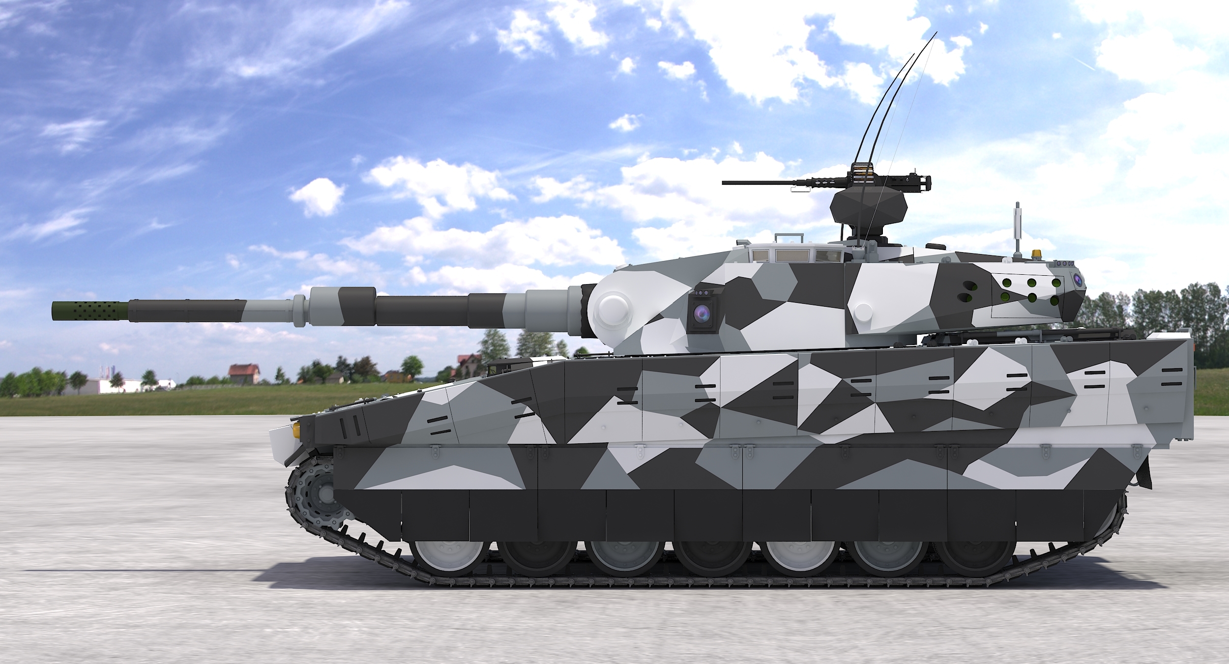 Cv90 120-t light tank 3D model - TurboSquid 1167618