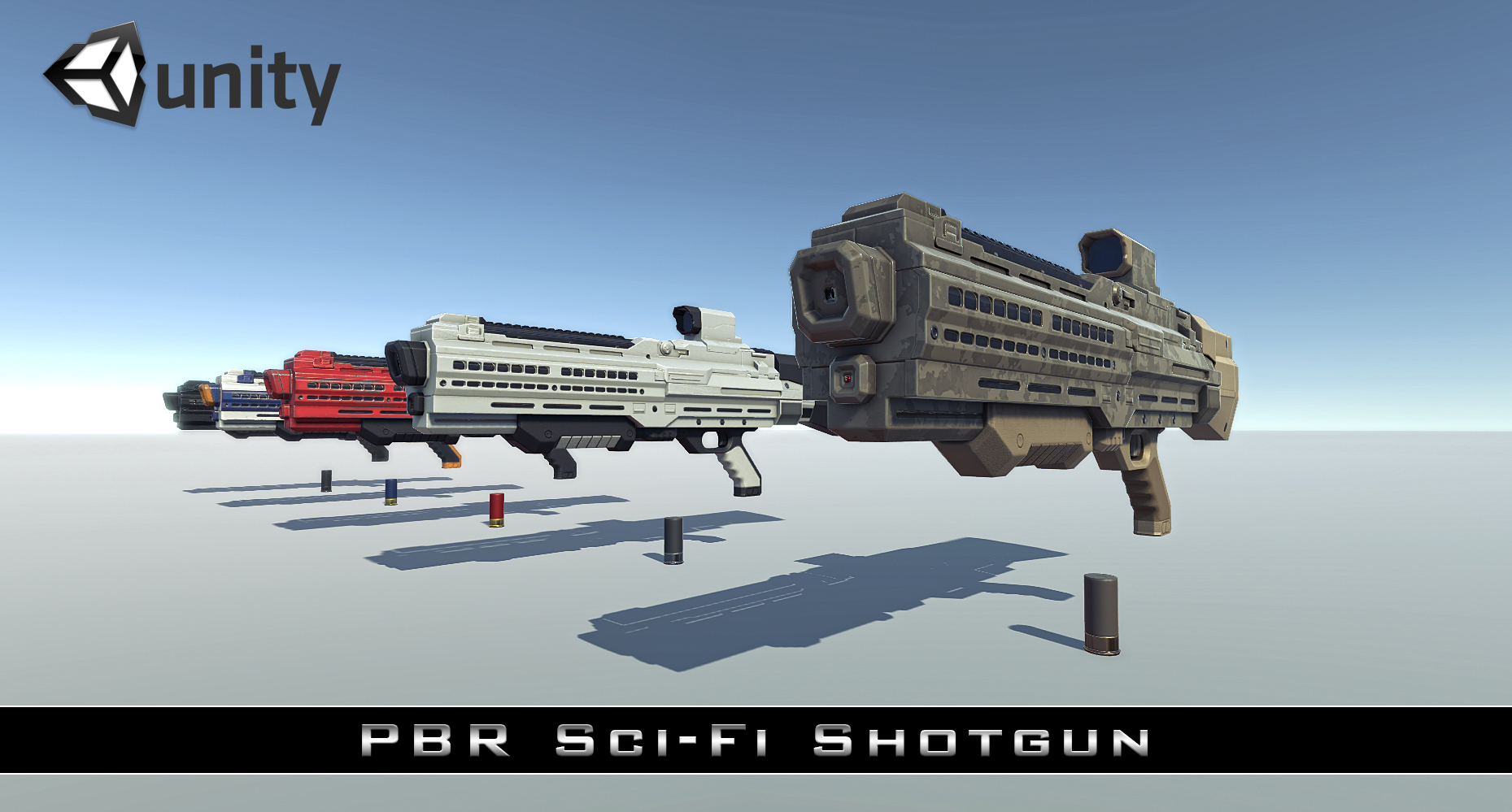 3D sci-fi futuristic shotgun - TurboSquid 1167755