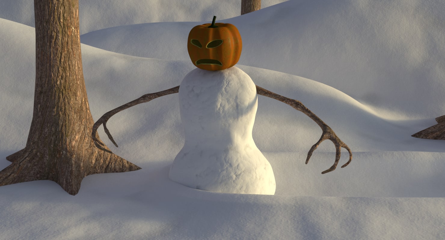 3D evil snowman - TurboSquid 1167838