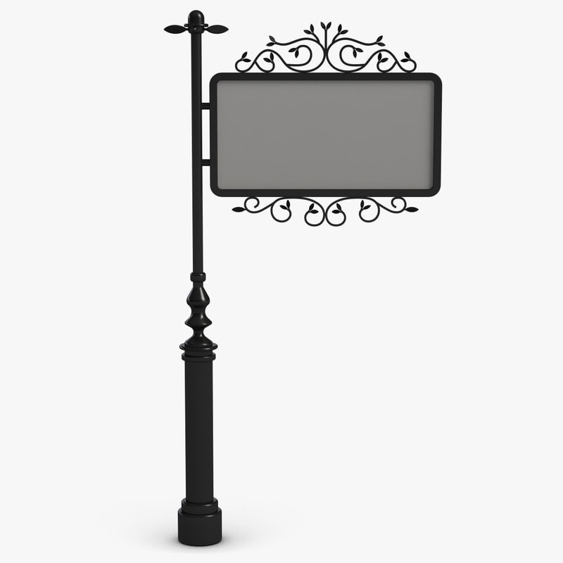 3D outdoor sign - TurboSquid 1167851