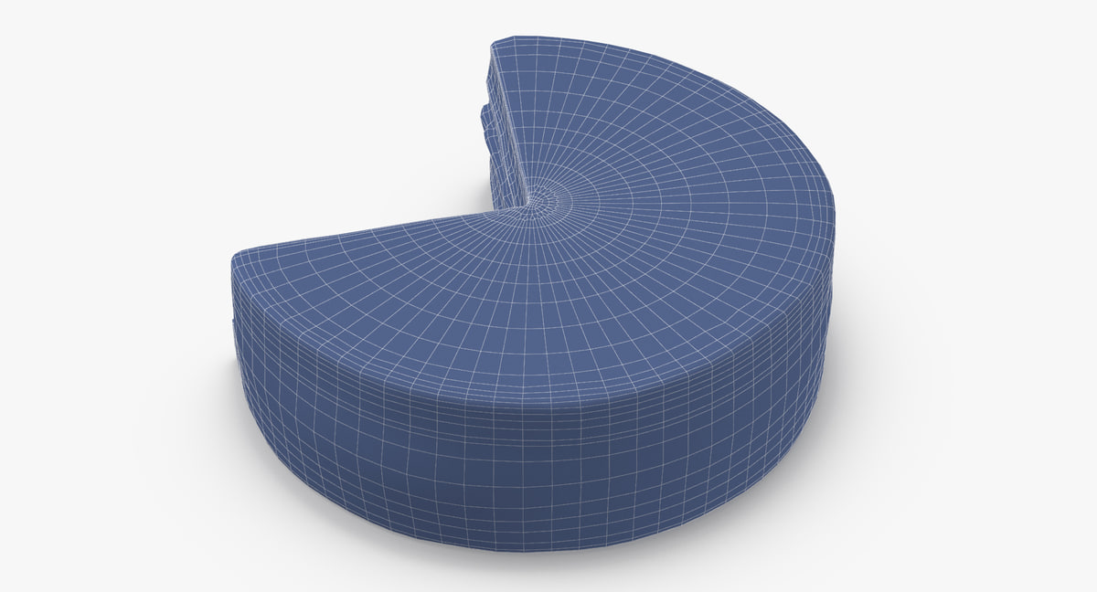3D model cheddar cheese wheel cut - TurboSquid 1167909