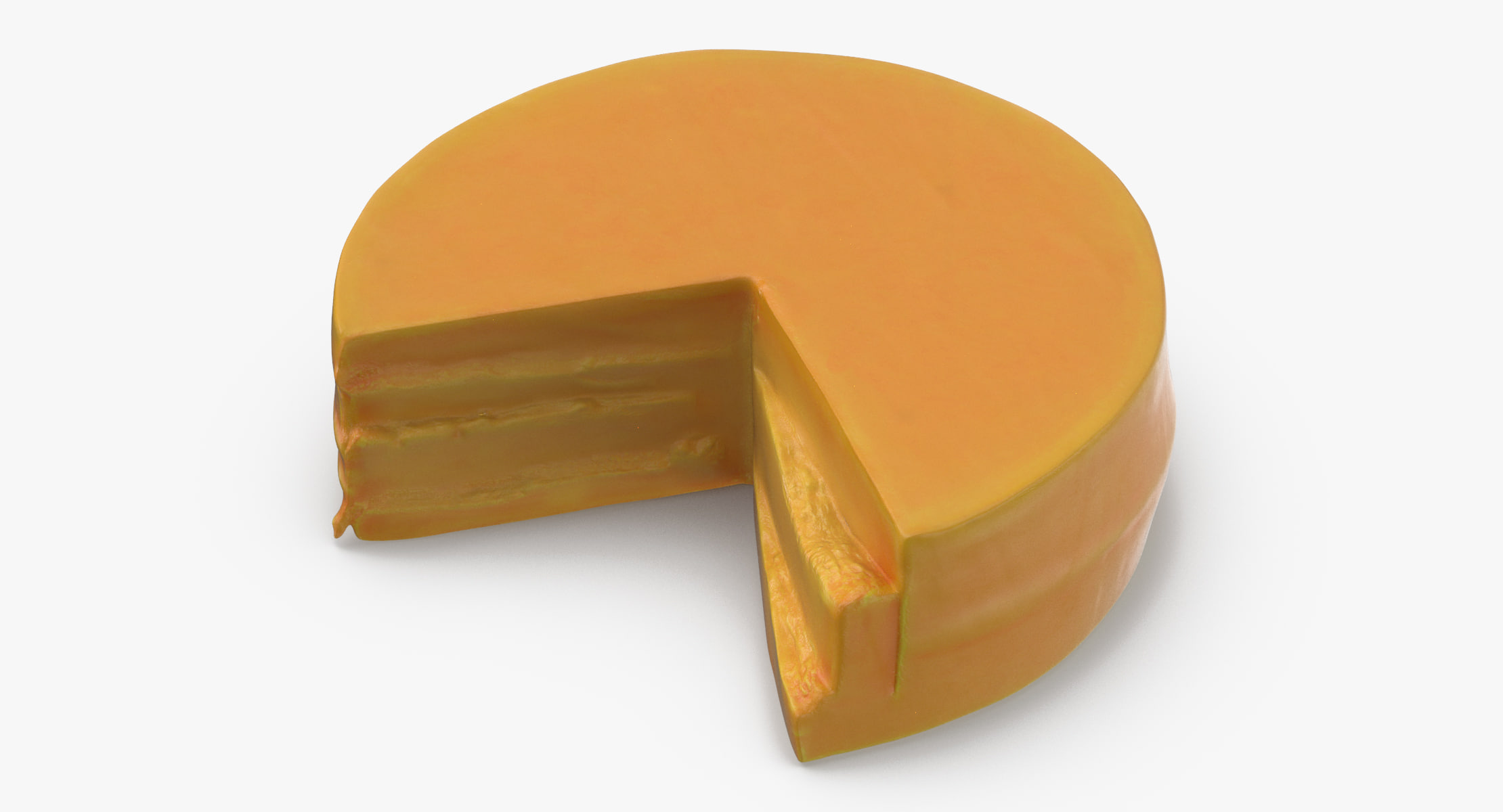3D model cheddar cheese wheel cut - TurboSquid 1167909