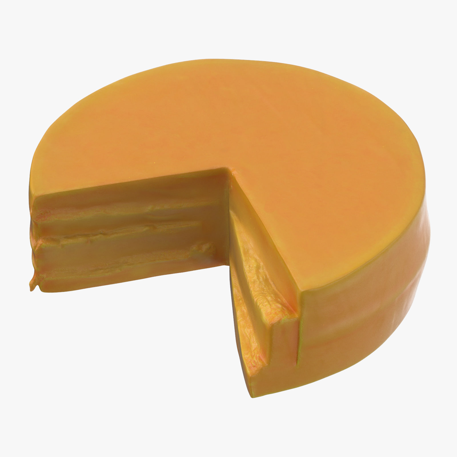 3D model cheddar cheese wheel cut - TurboSquid 1167909